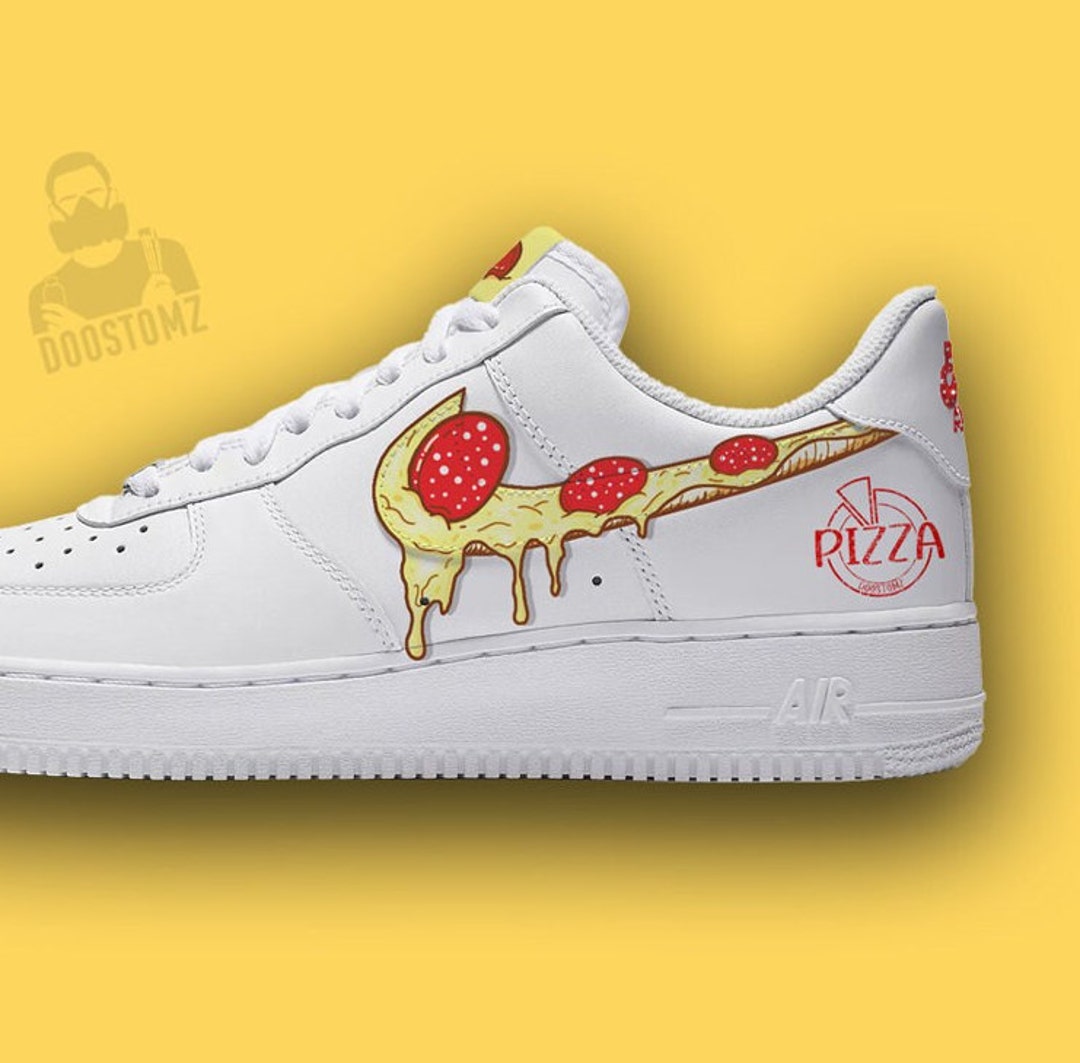 Custom Air Force 1 Pizza Shoes - Etsy