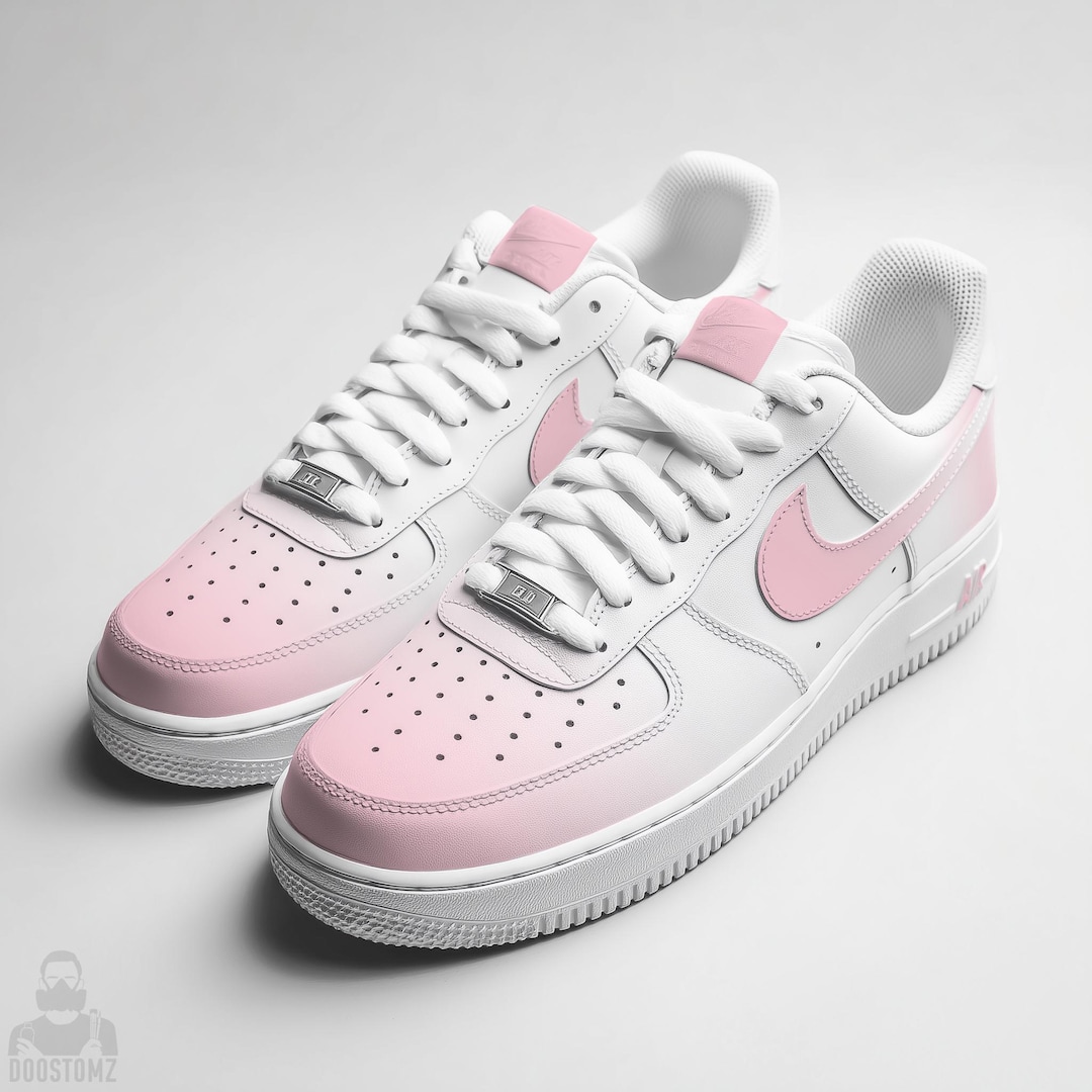 Custom Nike Air Force 1 Gradient Sneakers – Handmade Painted Shoes ...