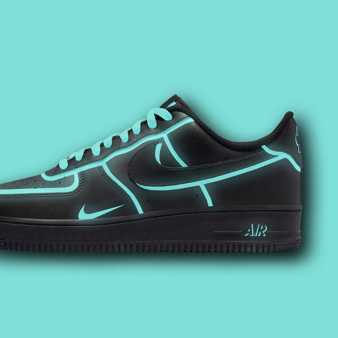 Custom Air Force 1 Tiffany Green | Hand Painted AF1 Custom Sneakers ...