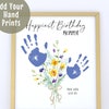 Balloon Handprint Craft Birthday Card, Printable Birthday Card Memory ...