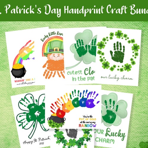 Easter Craft Bundle DIY Handprint Footprint Template - Etsy
