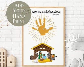 Christmas Handprint Art Seasons Tweetings Winter Cardinal - Etsy