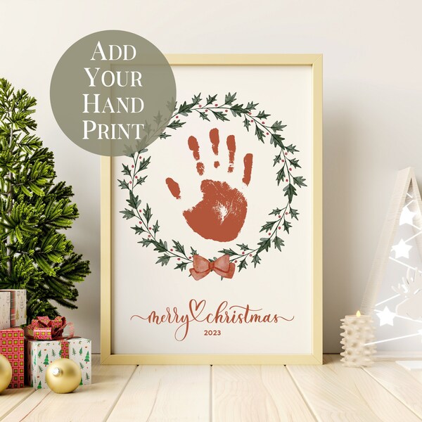 Handprint Canvas Art - Etsy