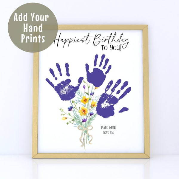 Handprint Keepsake - Etsy