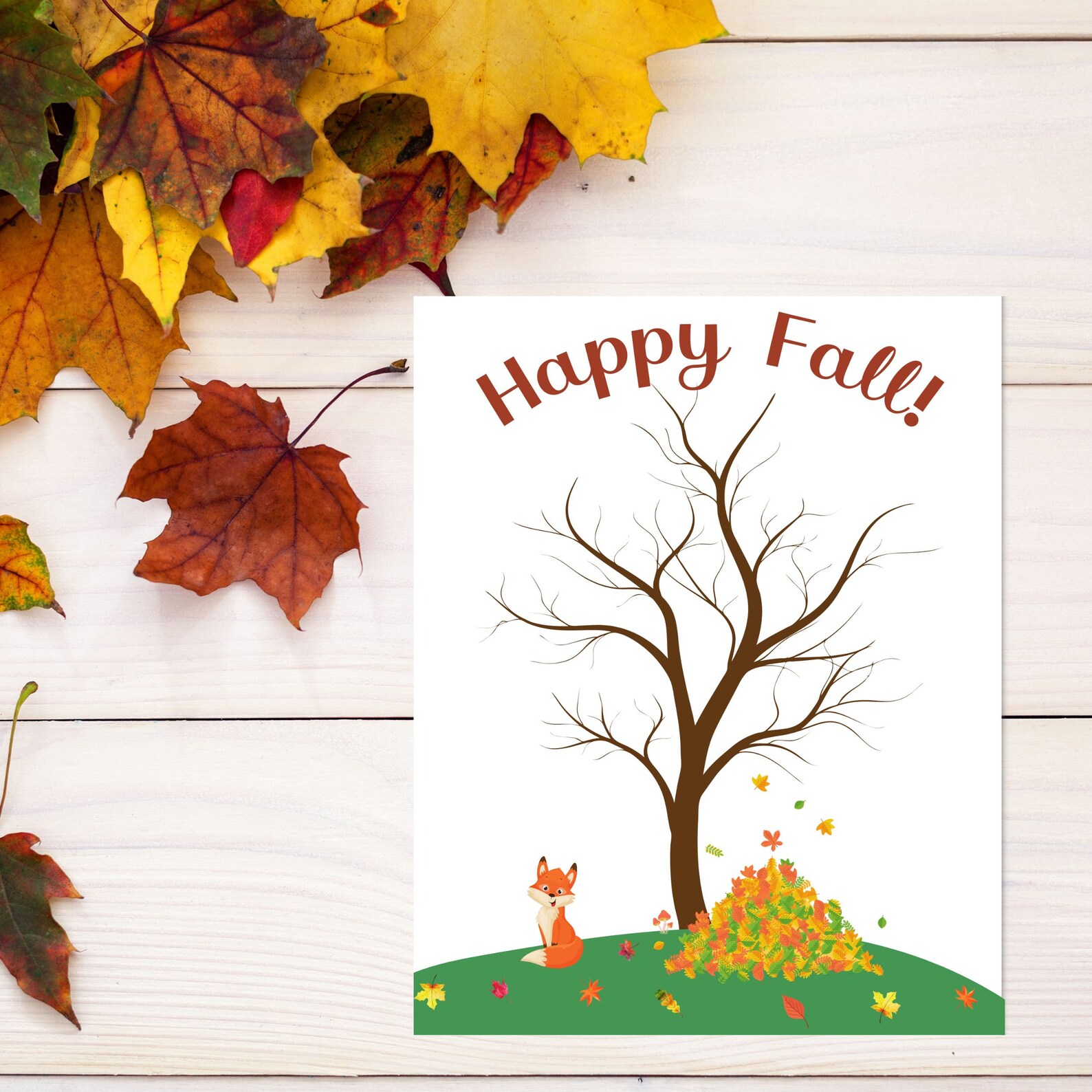 Fall Preschool Craft Handprint Tree Art Personalized Gift - Etsy