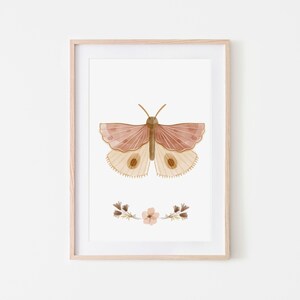Boho Butterflies, Nursery Printable Art, Blush Pink Girls Print, Girl's ...