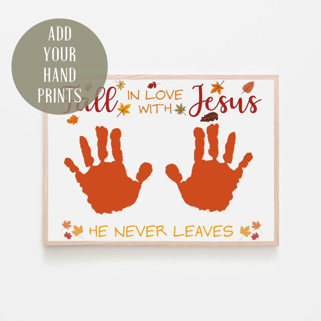 Fall Preschool Craft, Christian Activity, Handprint Keepsake, Toddler ...
