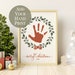 Christmas Preschool Craft, Winter Snowflake Handprint Art, Personalized ...