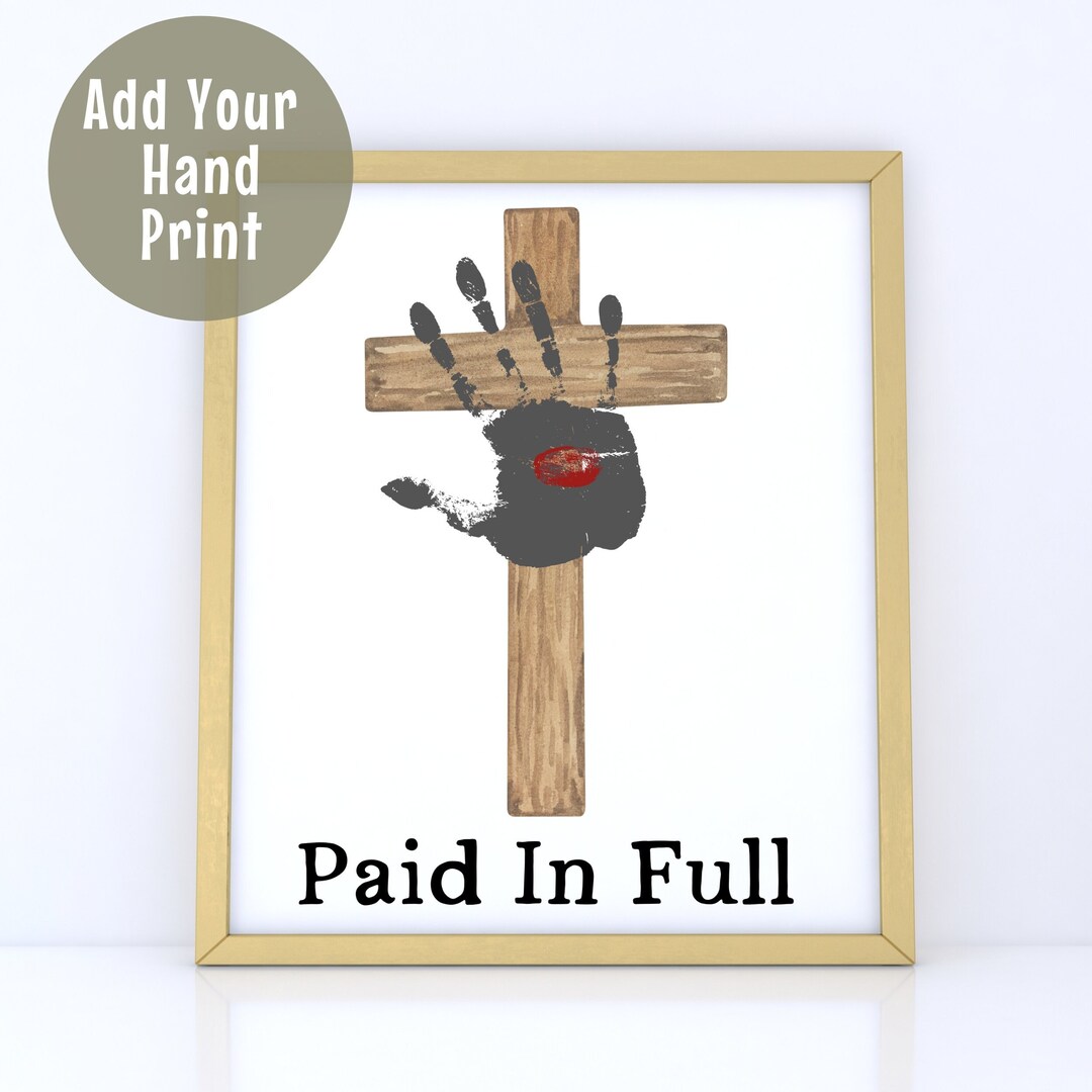 Christian Preschool Craft, Kids Handprint Footprint Art, Personalized ...