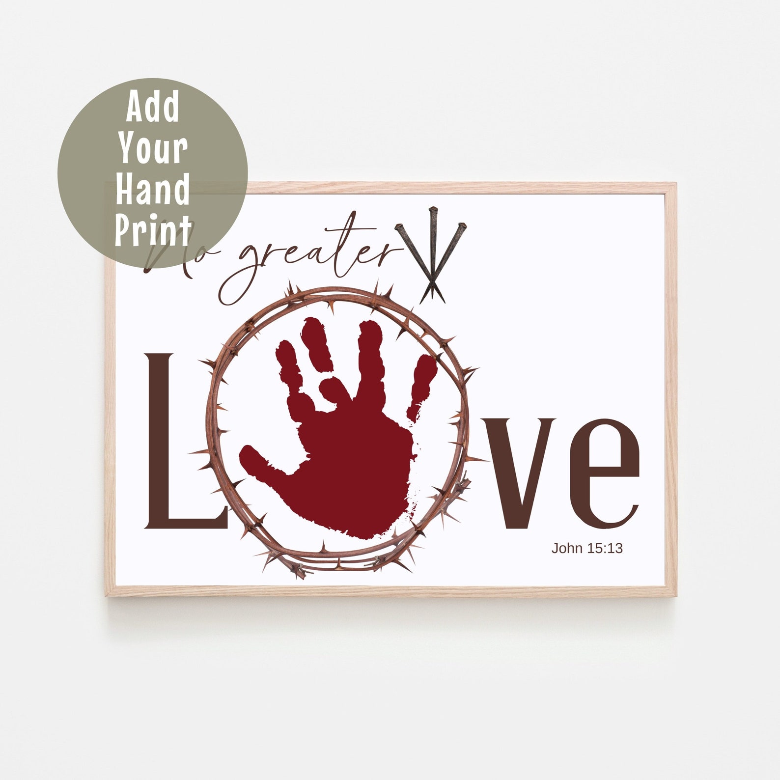 Christian Preschool Craft, Kids Handprint Footprint Art, Personalized ...