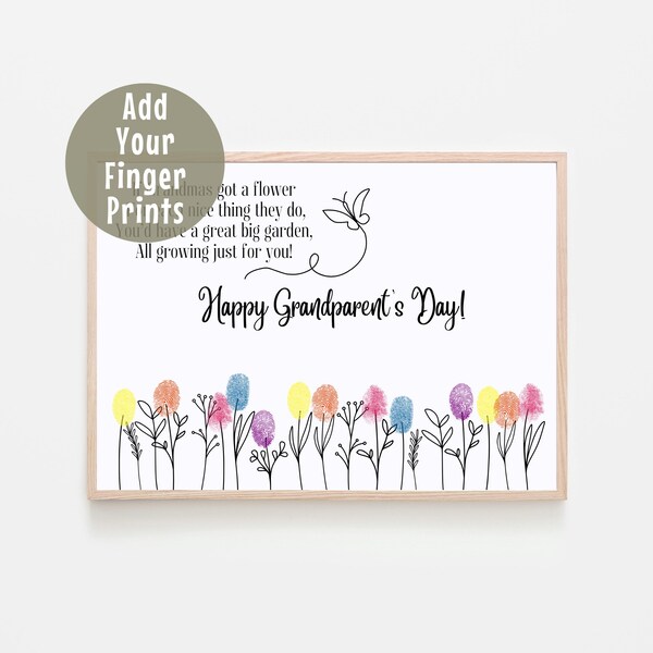 Grandparents Day Handprint - Etsy