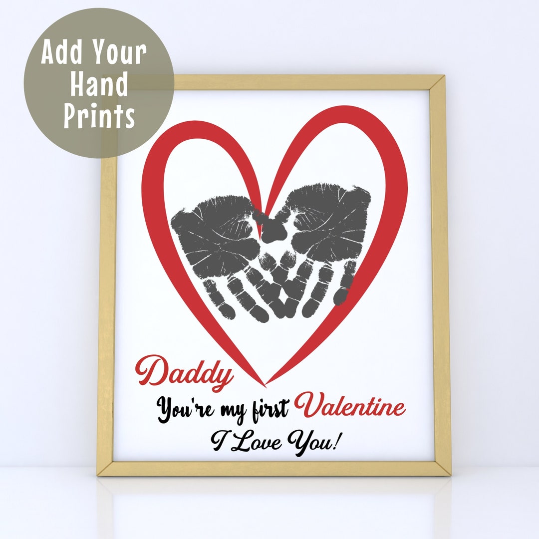 Printable Valentines Day Preschool Craft, Kids Valentines, Handprint ...