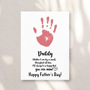 Father's Day Handprint Keepsake Art, Gift for Dad, Father's Day Craft ...