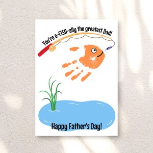 Father's Day Handprint Footprint Craft Bundle, Handprint Art ...