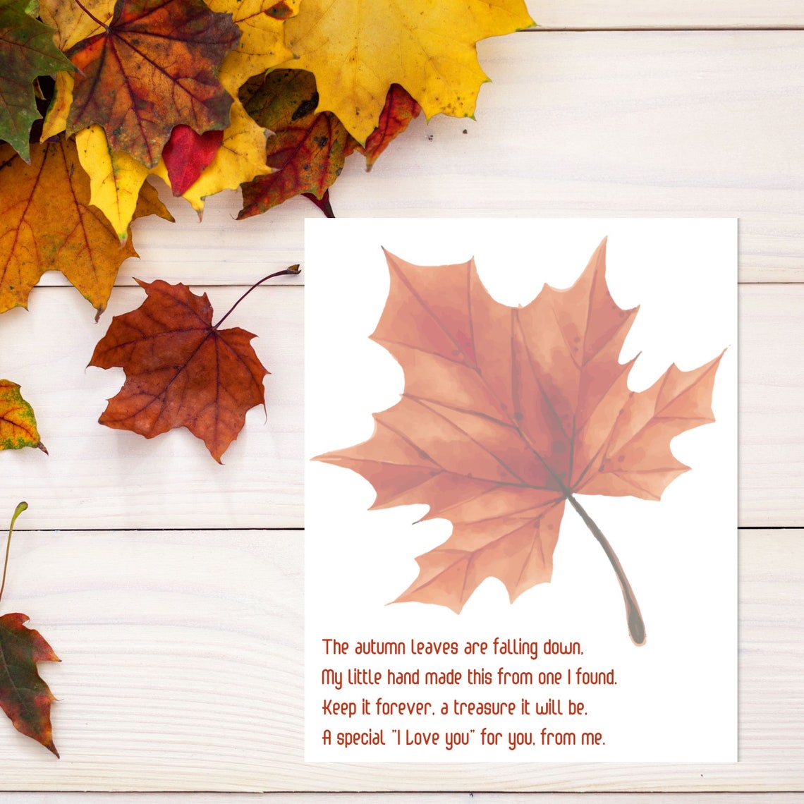 Fall Preschool Craft Handprint Leaf Art Personalized Gift - Etsy