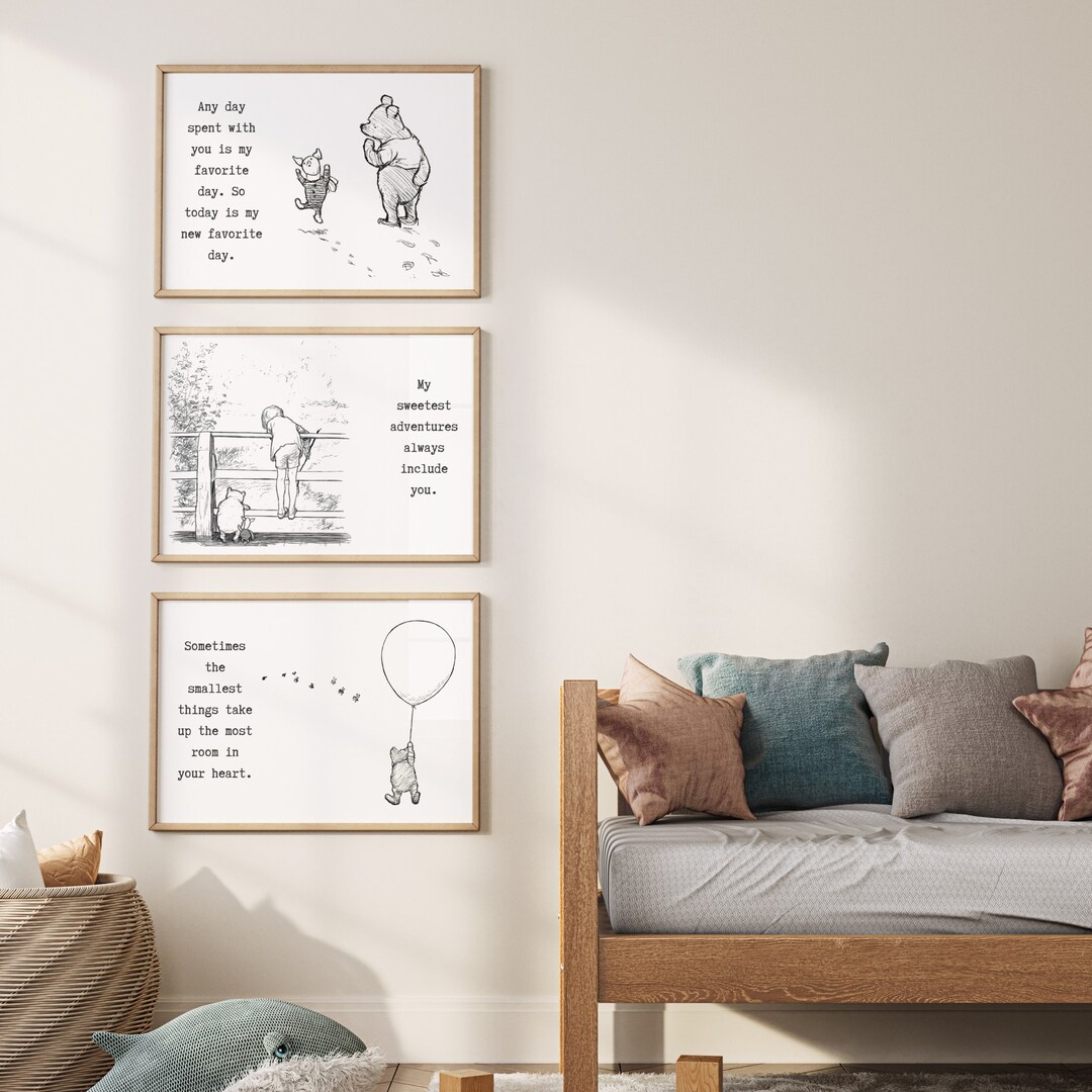 Winnie-the-pooh Nursery Wall Art, Digital Download, Winnie the Pooh ...