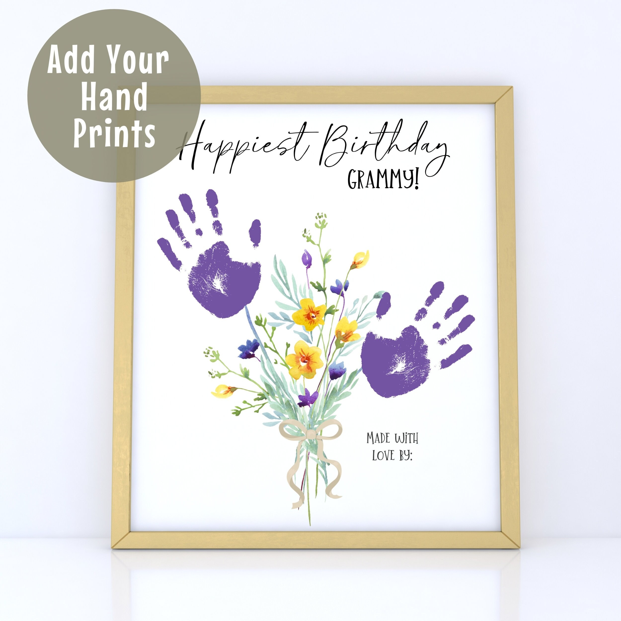 Purple Handprint