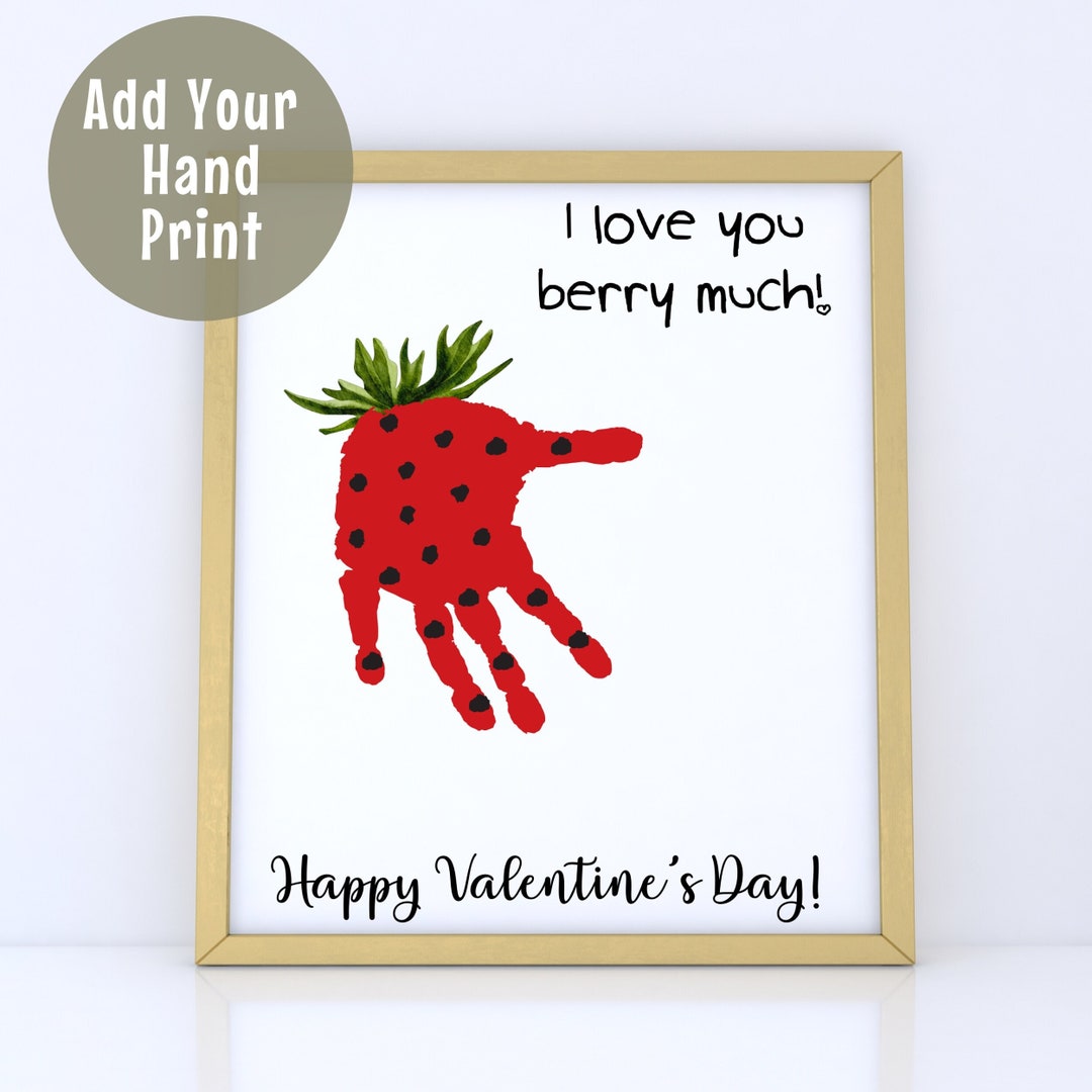 Printable Valentines Day Preschool Craft, Kids Valentines, Handprint ...
