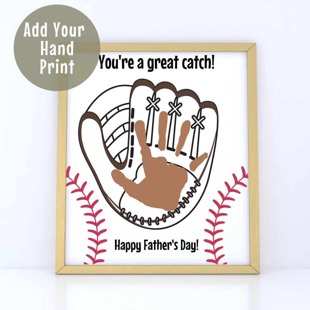 Father's Day Handprint Keepsake Art, Gift for Dad, Father's Day Craft ...
