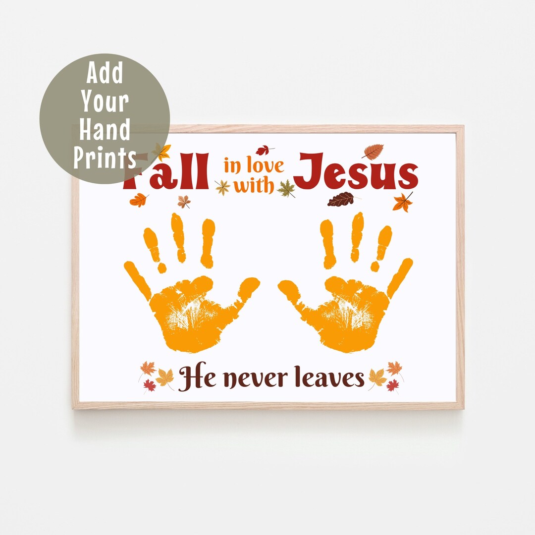 Fall Preschool Craft, Christian Activity, Handprint Keepsake, Toddler ...