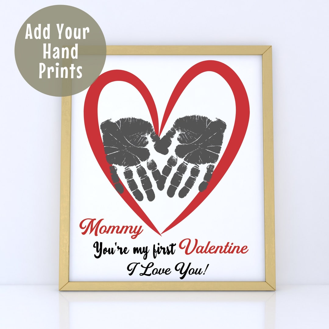 Valentines Day Preschool Craft, Kids Valentines, Handprint Art ...
