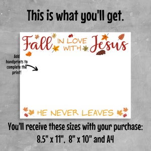 Fall Preschool Craft, Christian Activity, Handprint Keepsake, Toddler ...