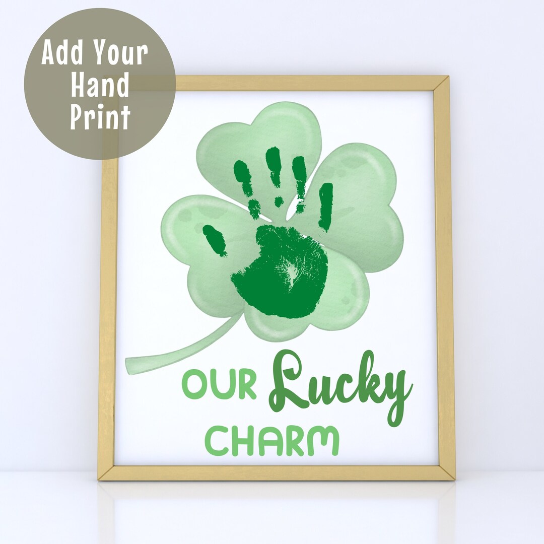 St. Patrick's Day Preschool Craft, Kids Handprint Footprint Art ...