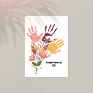 Mother's Day Handprint Footprint Craft Bundle, Handprint Art ...
