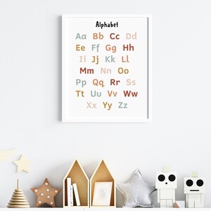 Printable Alphabet Poster, ABC Chart, Homeschool Classroom Posters ...