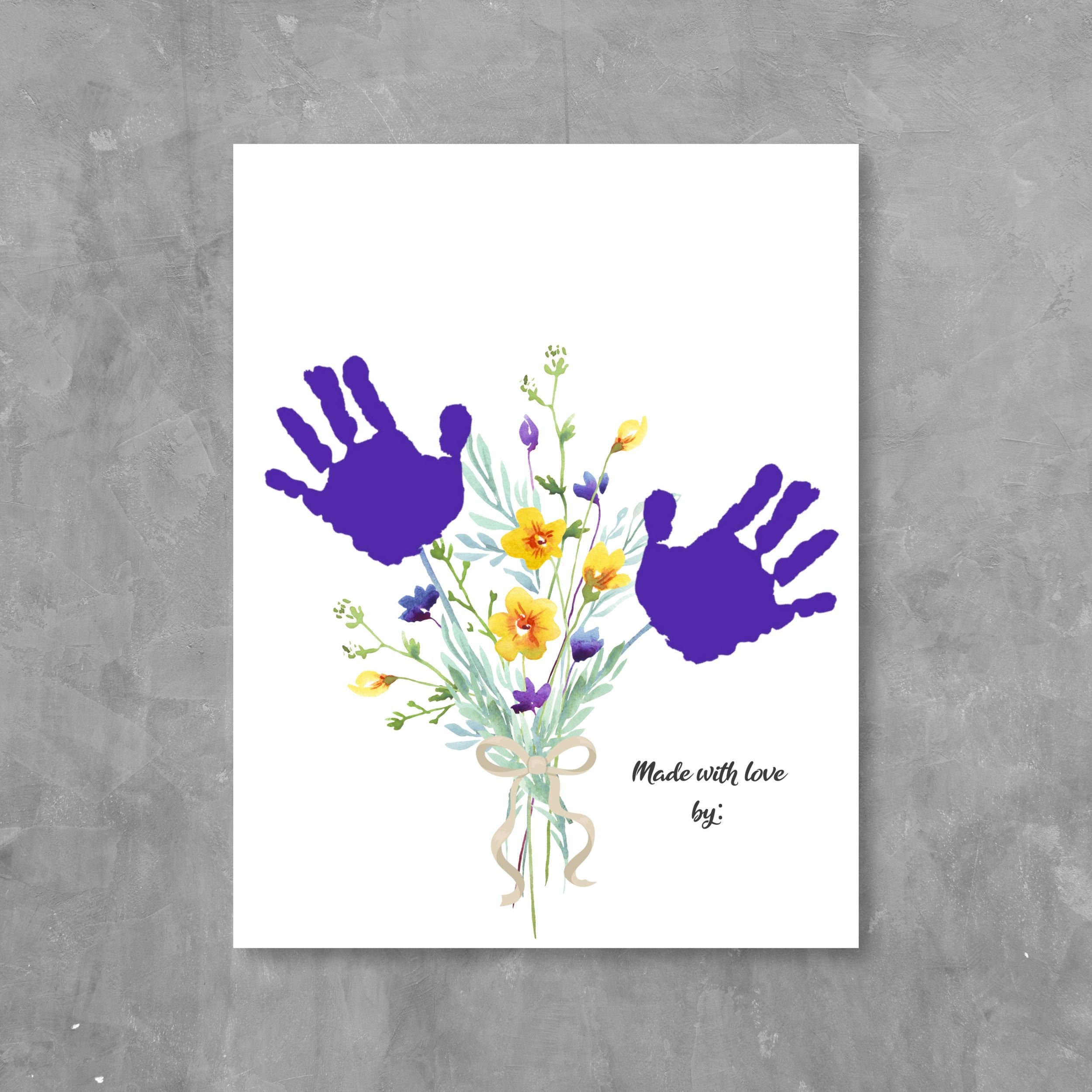 Wildflower Handprint Art Kids Baby Toddler Summer Craft - Etsy