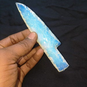 Hand Knapped Opalite Crystal Daggers 5.5-6" Inches, Opalite Athame ...