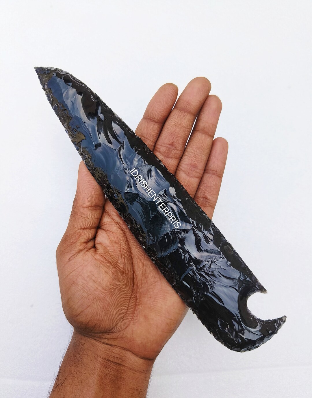 Beautiful Black Obsidian Athame Obsidian Knife, Handmade Stone Knife ...