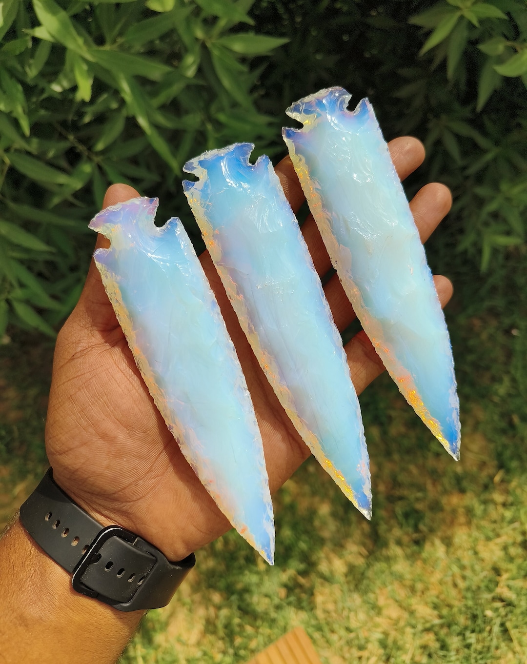 Bulk 3 Pieces Opalite Arrowhead Hand Crafted Natural Arrowhead for ...