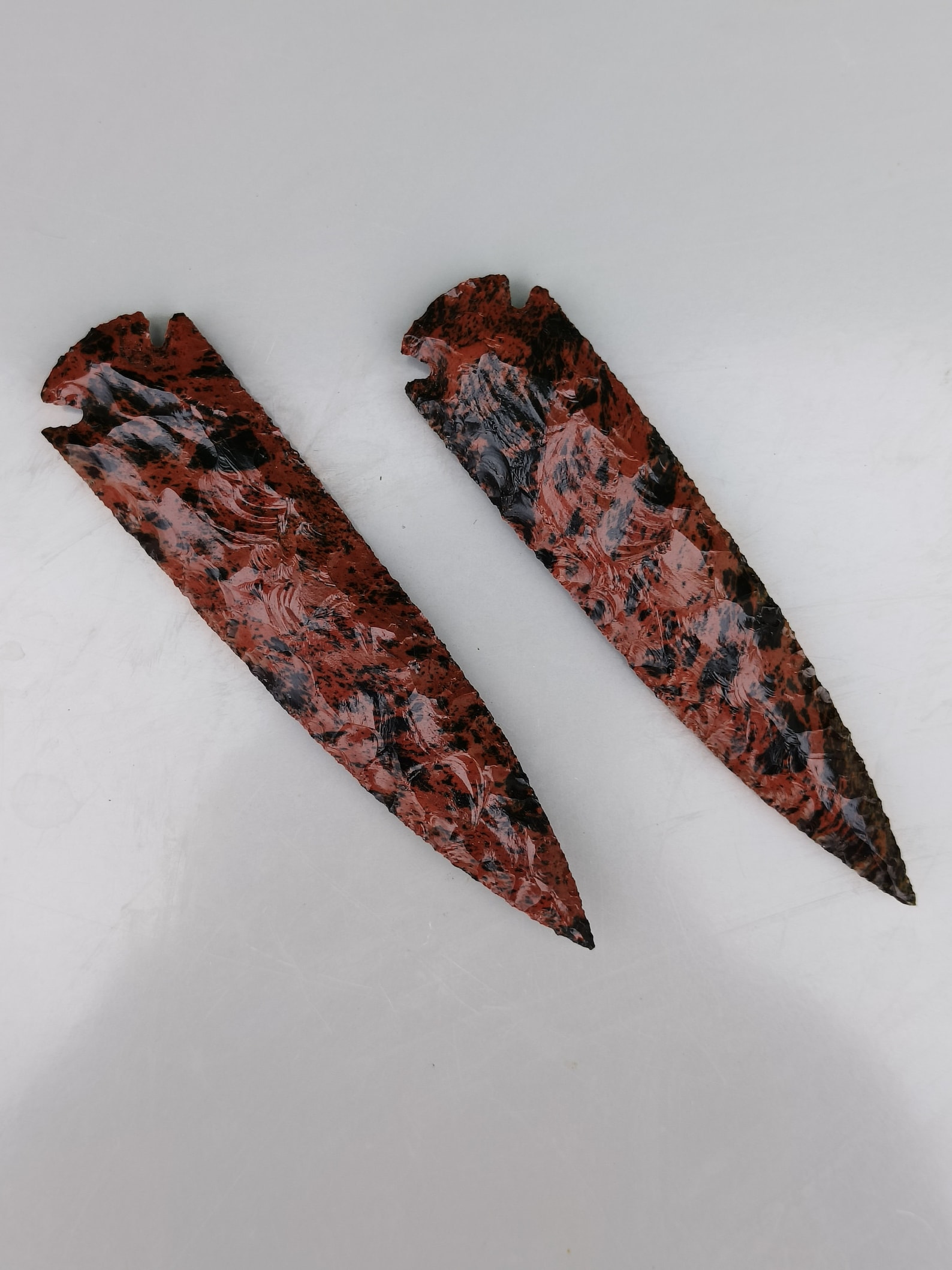Bulk 2 Pieces Mahogany Obsidian Arrow,obsidian Arrowheads,handmade ...