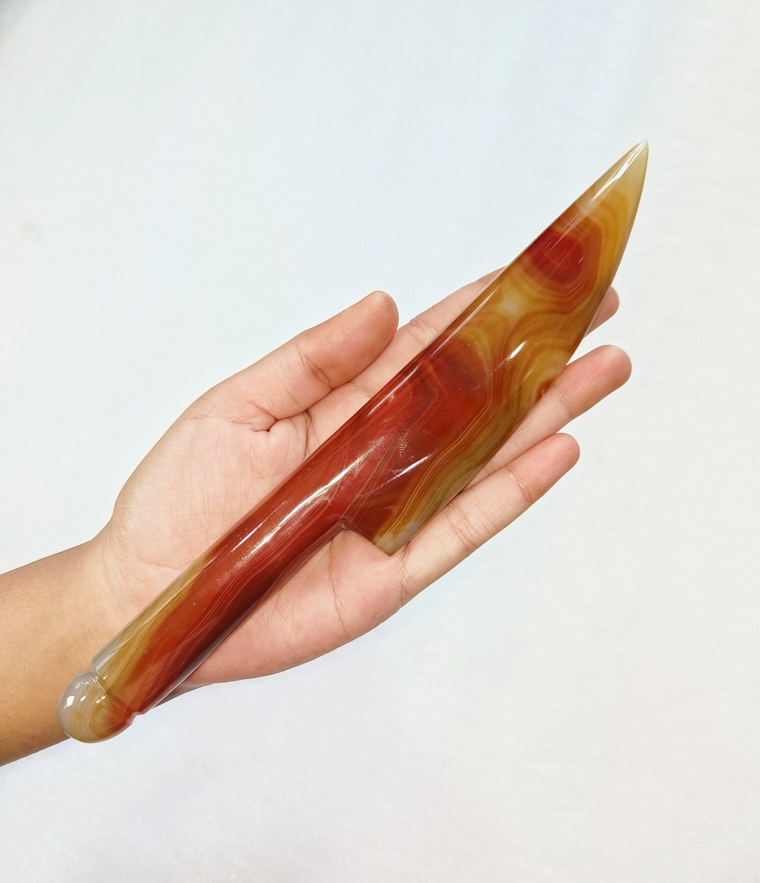 Amezing Large Red Carnelian Knife Handmade Athame Rare Carnelian Hand ...
