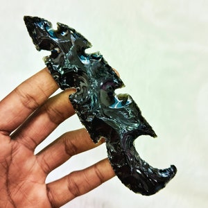 Black Obsidian Athame, Obsidian Knife, Crystal Daggers Gemstone Gift ...