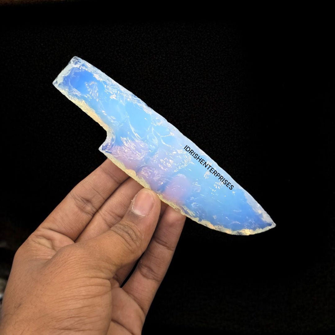 Hand Knapped Opalite Crystal Daggers 5.5-6" Inches, Opalite Athame ...