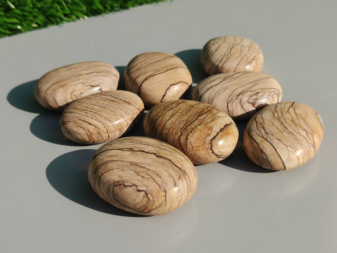 Bulk 1kg Picture Jasper Palms Stone Healing Crystal Prosperites ...