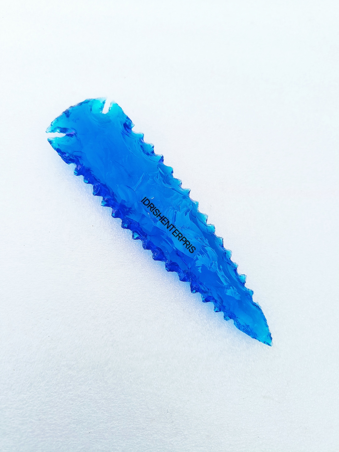 Beautiful Rare Blue Glass Sharp Arrow Heads Stone Arrow Glass Arrow ...