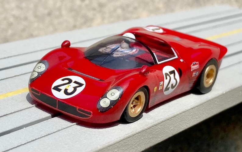 BHR Ferrari 330 P4 Spyder Slot Car, HO 1/64, Artist Signed & Numbered ...