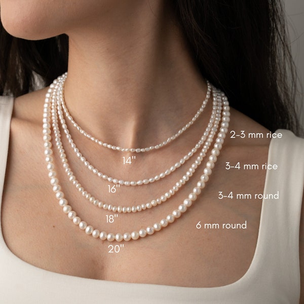 Long Pearl Necklace - Etsy
