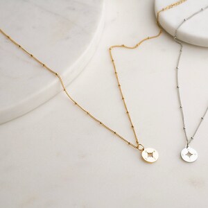 IRIS Compass Necklace, Beaded Chain, Choker Necklace, Satellite ...