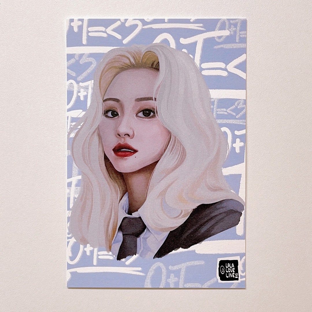 TWICE Chaeyoung "scientist" - Fanart | 4x6" Postcard - Etsy