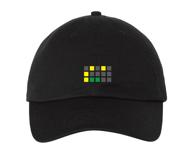 Wordle, Gamer Hat, Adjustable Dad Hat, Embroidered Cap - Etsy