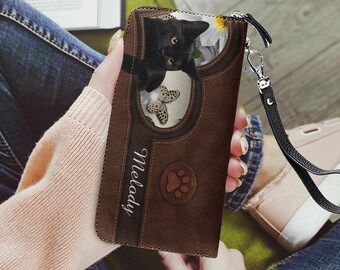 Cat Women Wallet - Etsy