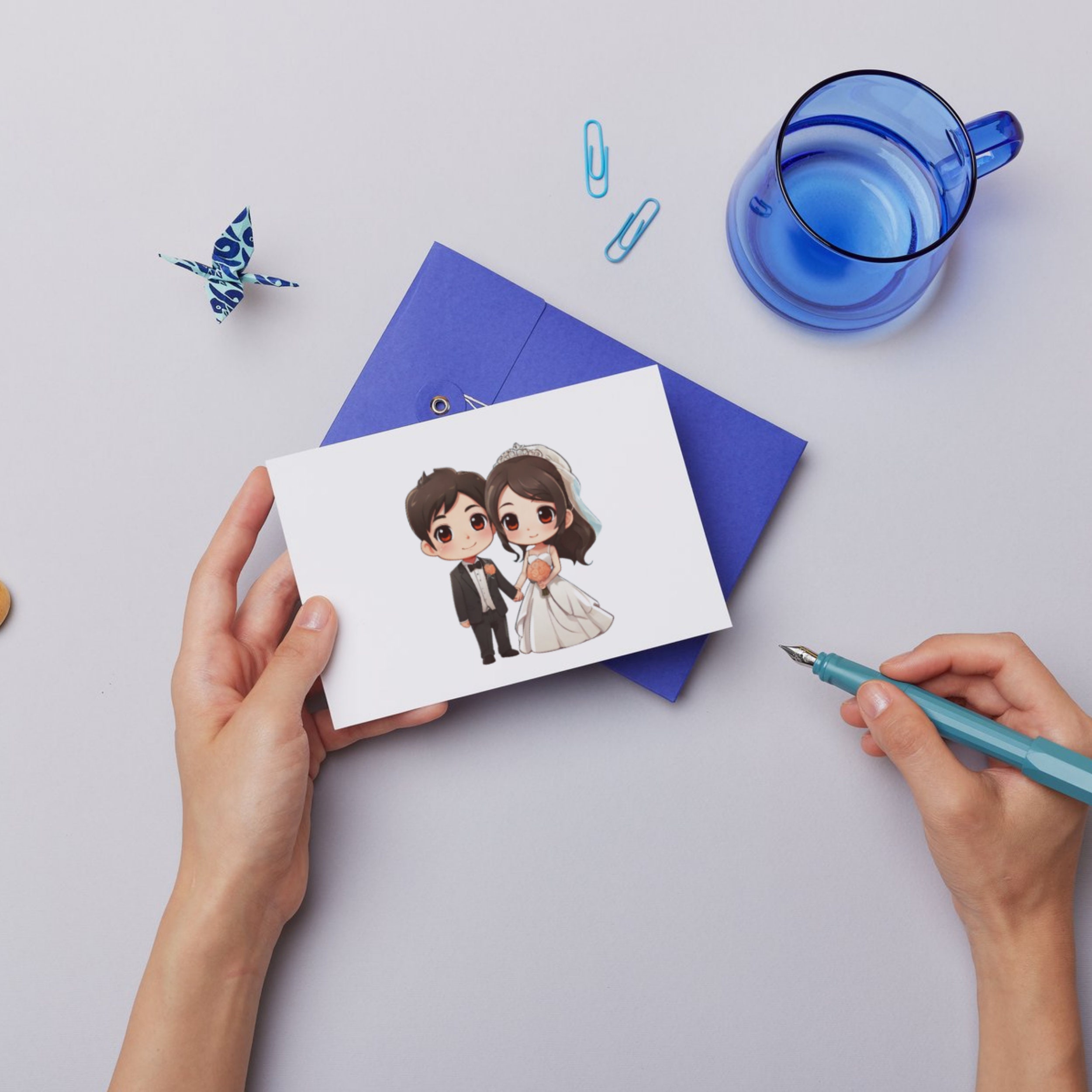 Chibi Bride N Groom Clipart, Cute Bride N Groom Characters, Cartoon ...