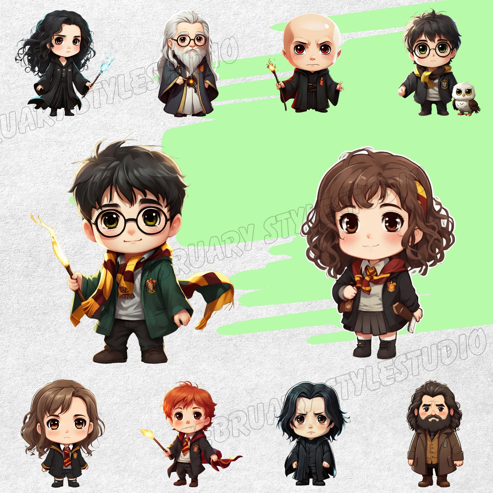 Chibi Wizard Clipart, Magic Wizard Clipart, Wizards Cute Characters ...