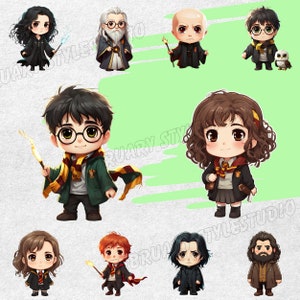 Chibi Wizard Clipart, Magic Wizard Clipart, Wizards Cute Characters ...