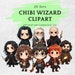 Chibi Wizard Clipart, Magic Wizard Clipart, Wizards Cute Characters ...
