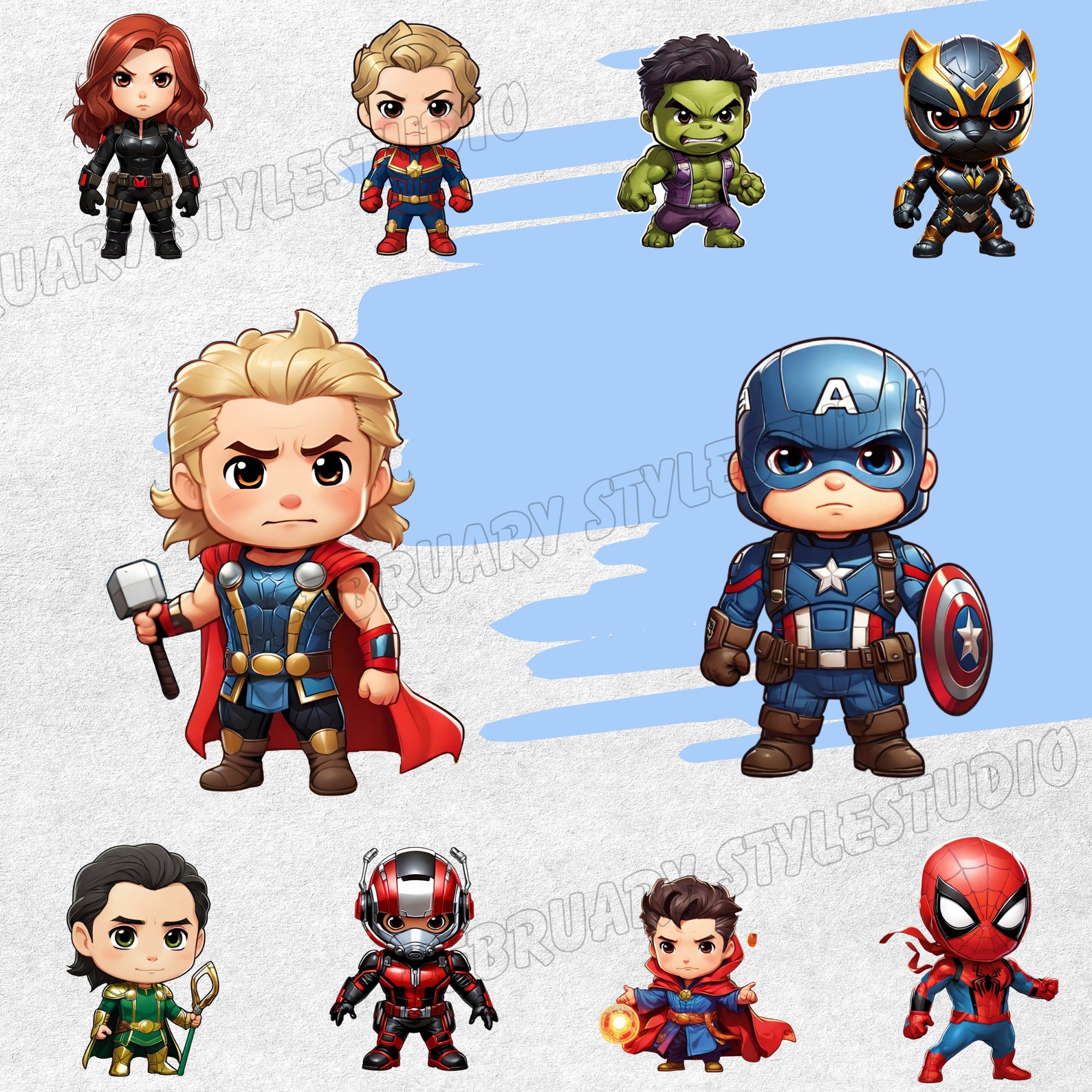 Chibi Superhero Clipart, Cartoon Superhero Characters, Mavel, Baby ...